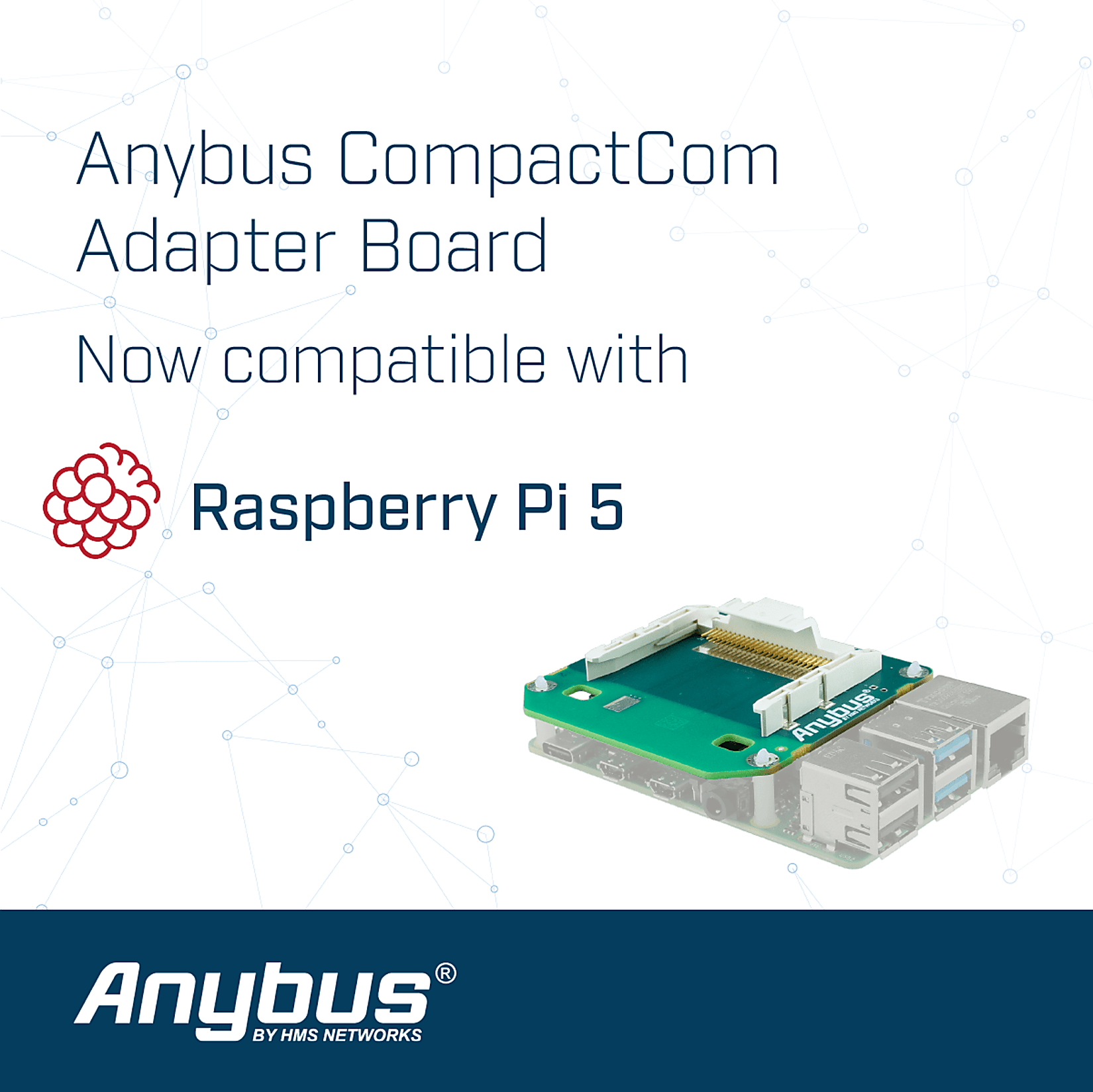 Hms Networks Anybus Compactcom Raspberry Pi Adapter Board Compatible With Raspberry Pi 5